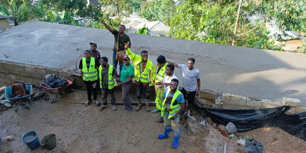 Construction of Xhuma Africa Auditorium | Crowdfunding with Omprakash
